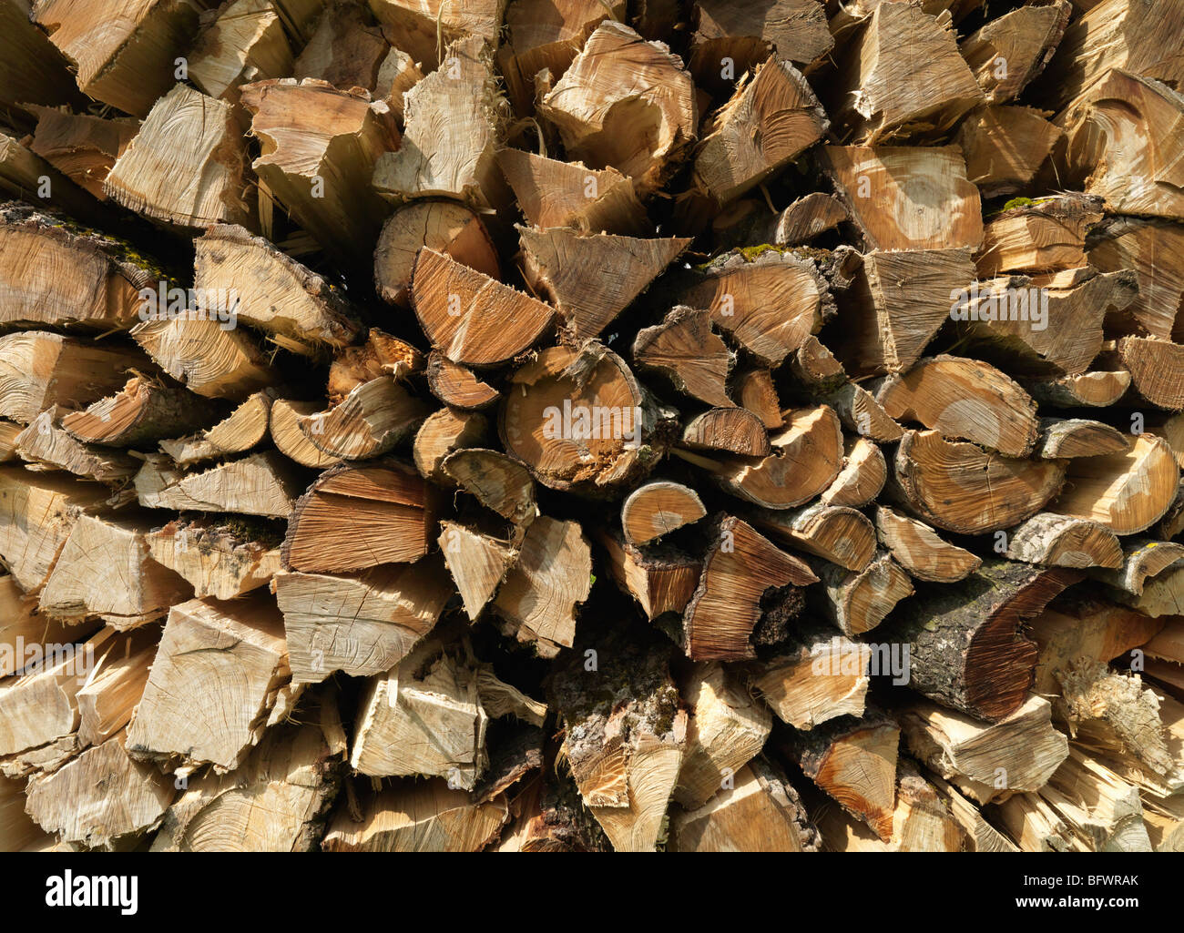 Stack of wooden logs Stock Photo - Alamy