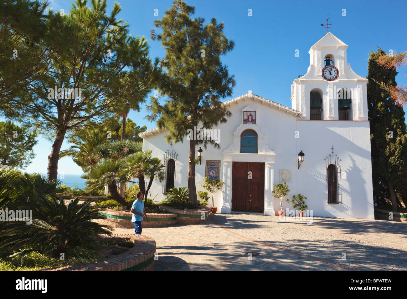 Benalmadena-Pueblo, Malaga Province, Costa del Sol, Spain. The church ... Benalmadena-Pueblo, Malaga Province, Costa del Sol, Spain. The church ...