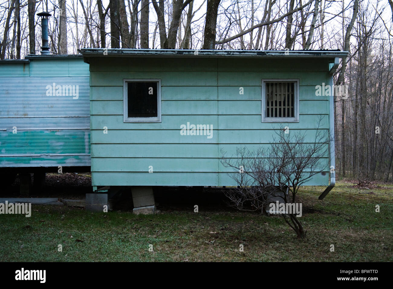 Old hunting camp shack Stock Photo - Alamy
