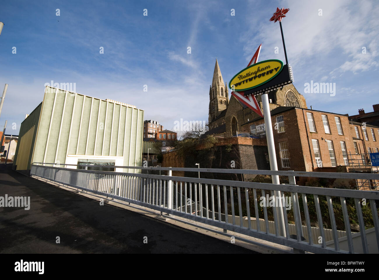 The Nottingham contemporary neon sign designed by Nottingham based ...