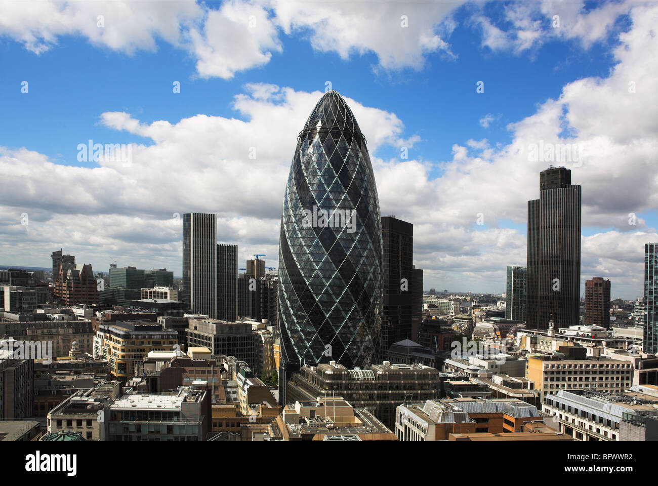 The Gherkin City of London Stock Photo - Alamy