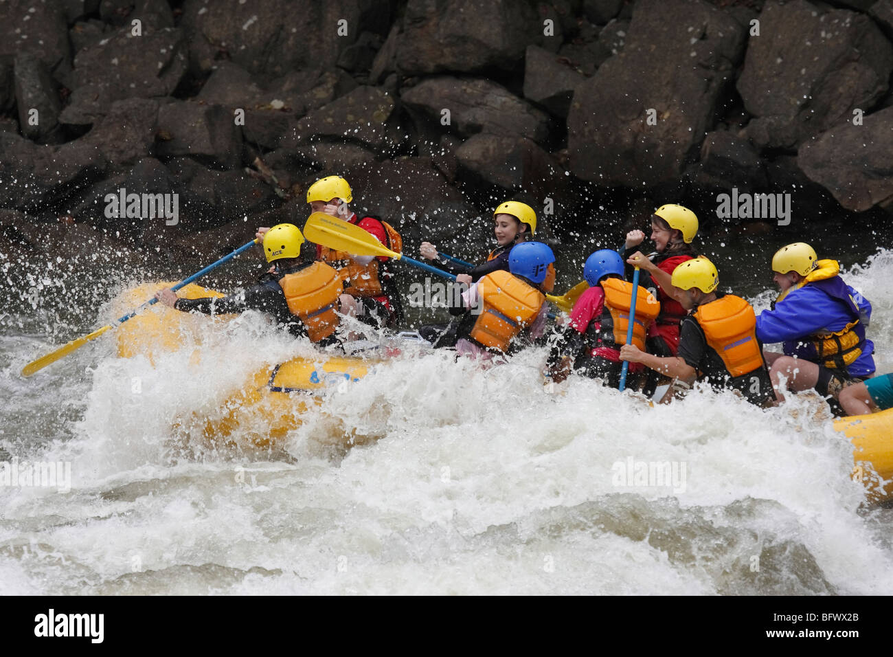 New river gorge national river rafting hi-res stock photography and ...