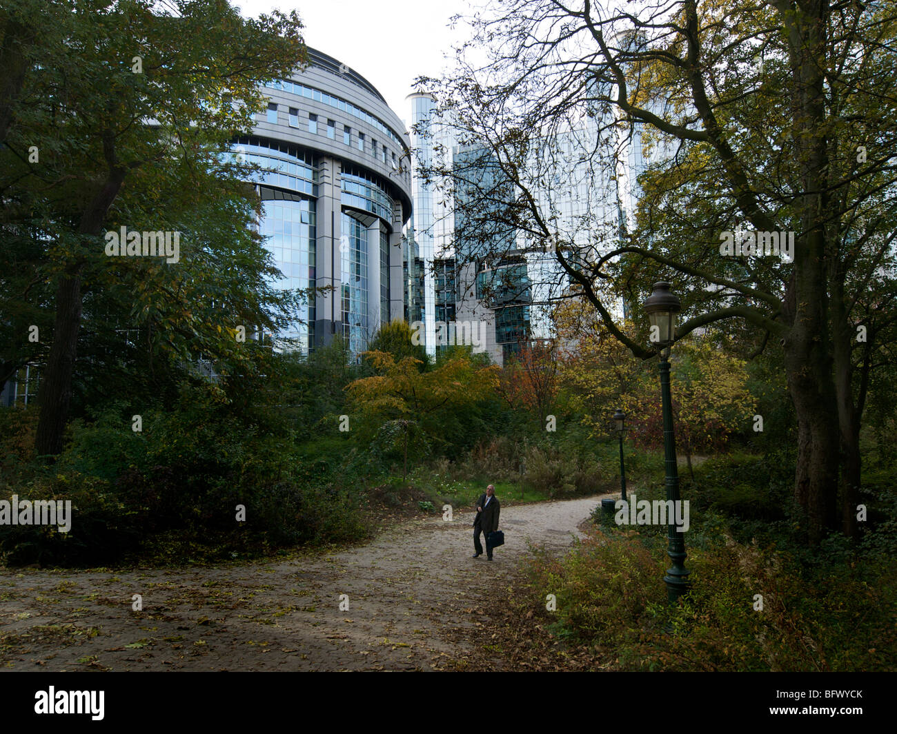 lone office worker lost in the EU jungle Brussels Belgium Stock Photo ...