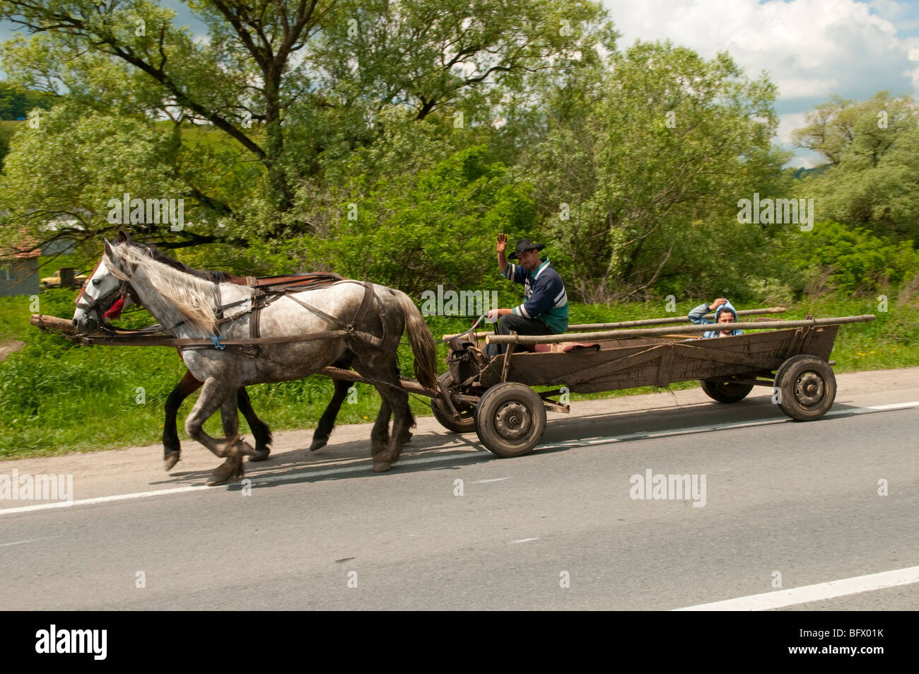 Romania Romanian Horse Cart High Resolution Stock Photography and ...