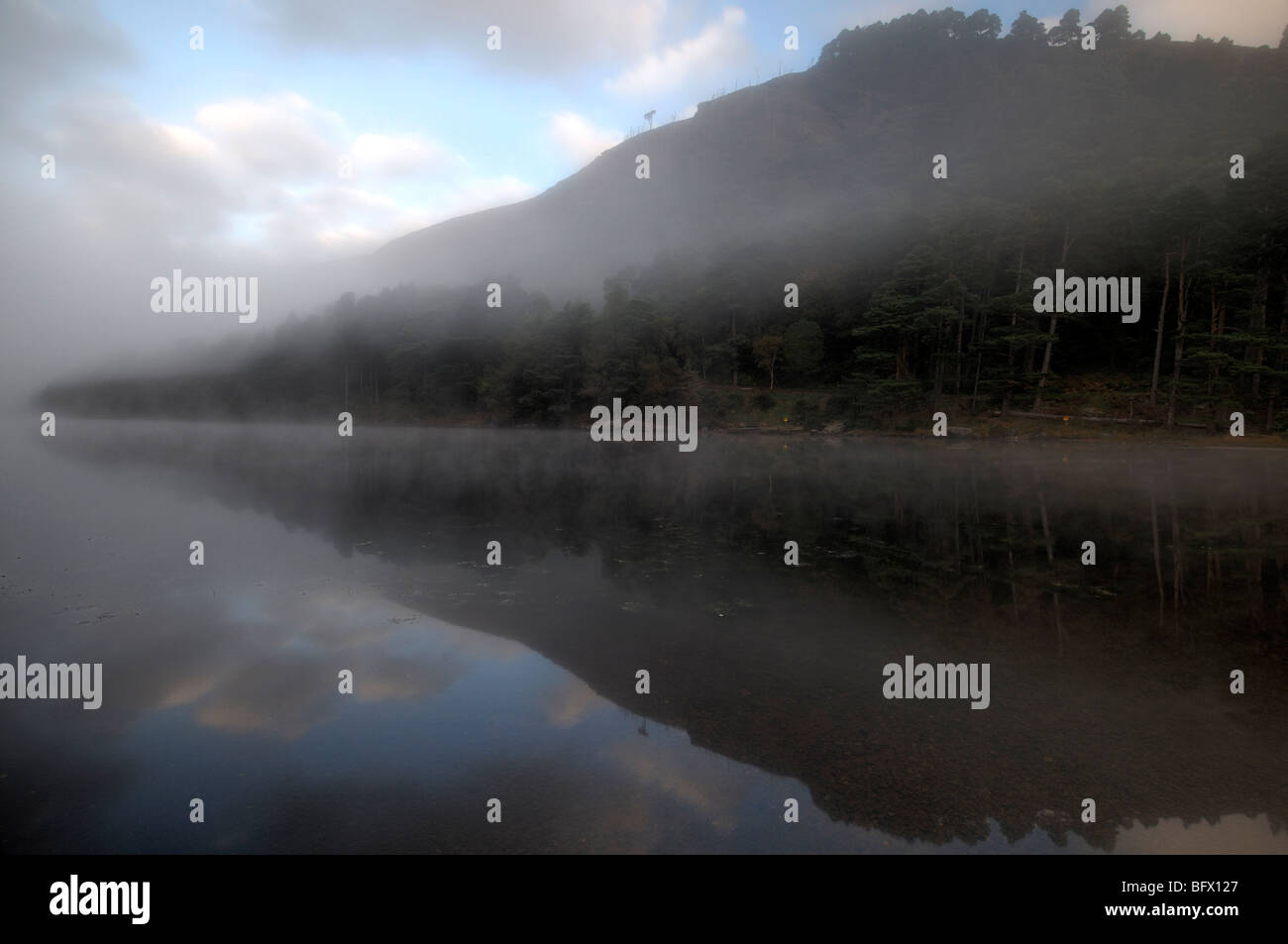 Upper lake Glendalough County Wicklow Ireland autumn fall color colour ...