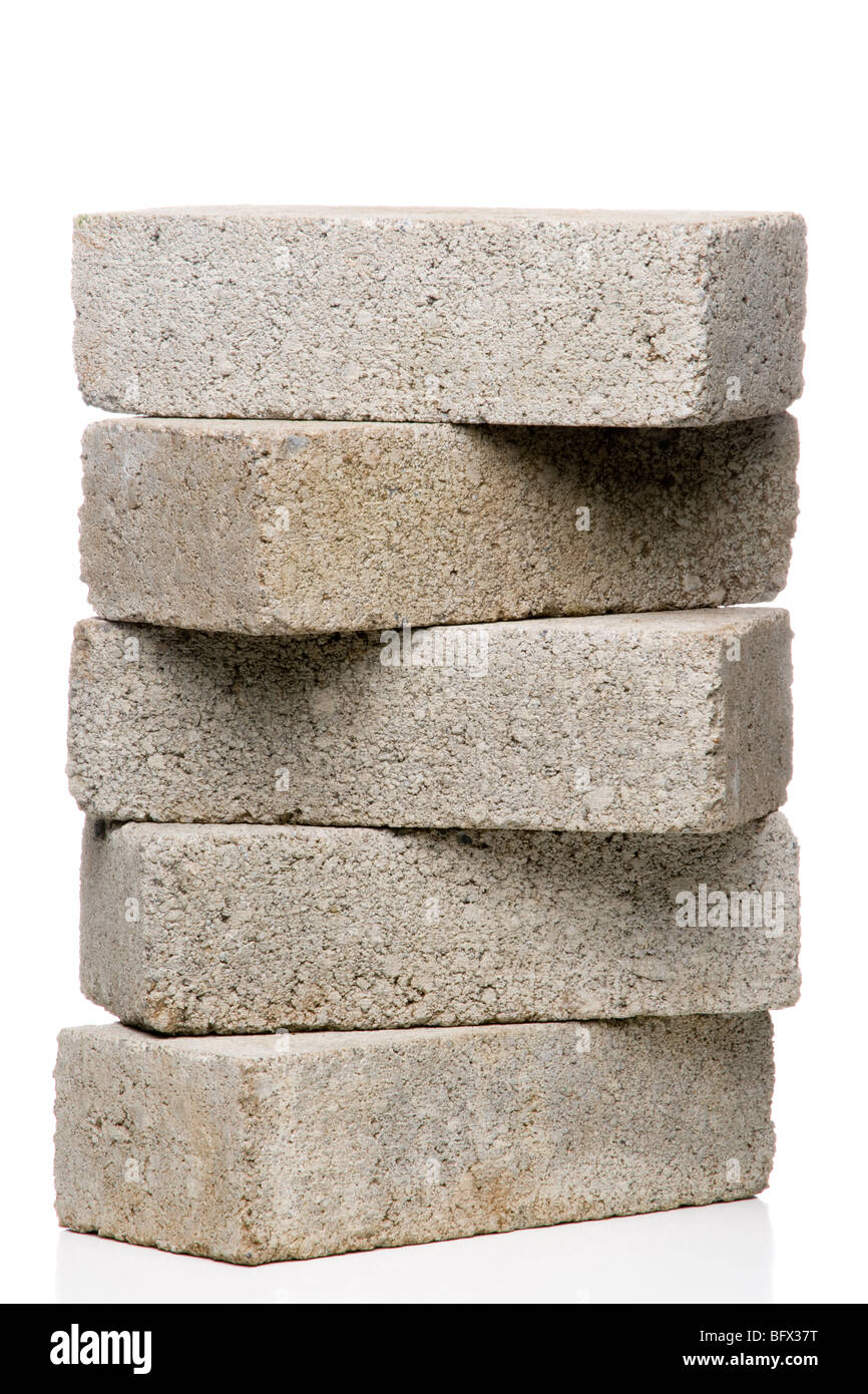 stack of cement bricks Stock Photo - Alamy