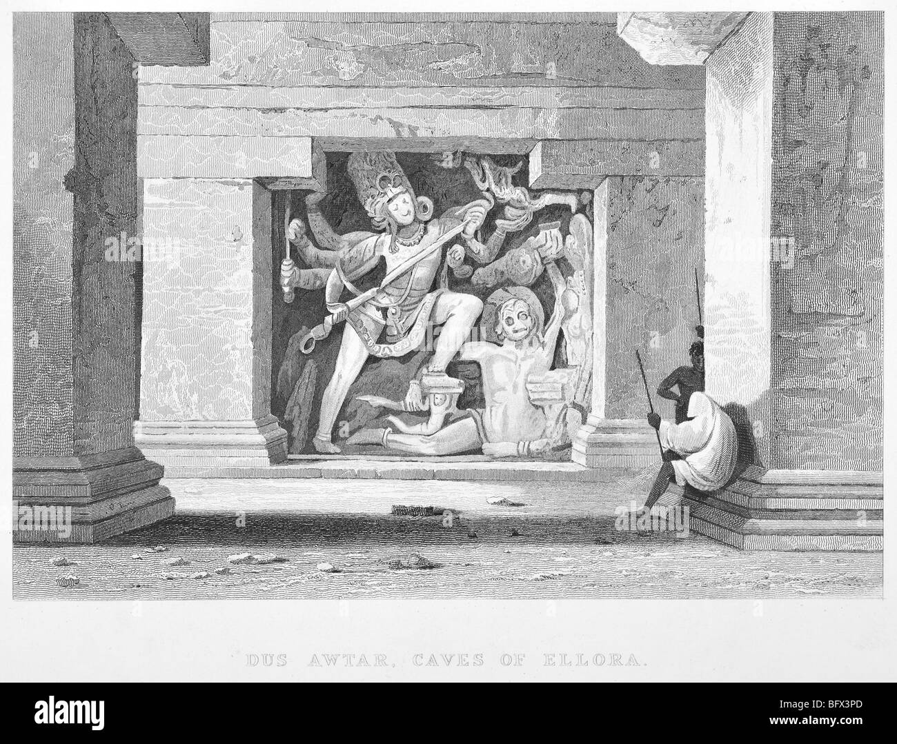 Dus Outar – Caves of Ellora Stock Photo - Alamy