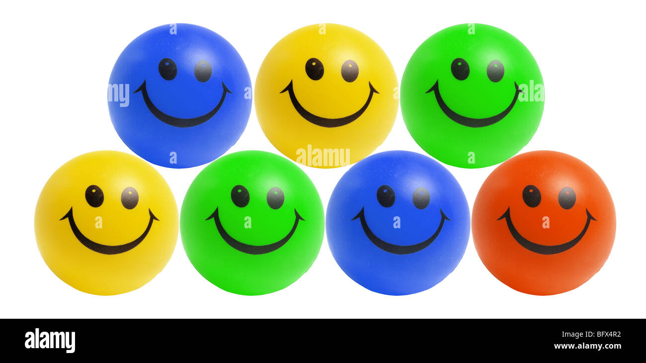 Happy face stress balls hi-res stock photography and images - Alamy