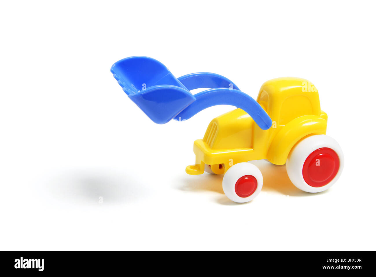 Plastic Toy Earthmover Stock Photo - Alamy