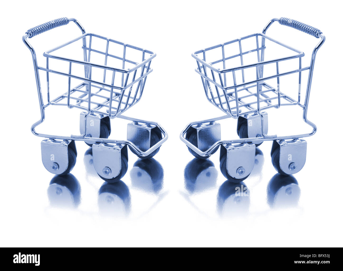 Miniature Shopping Trolleys Stock Photo - Alamy