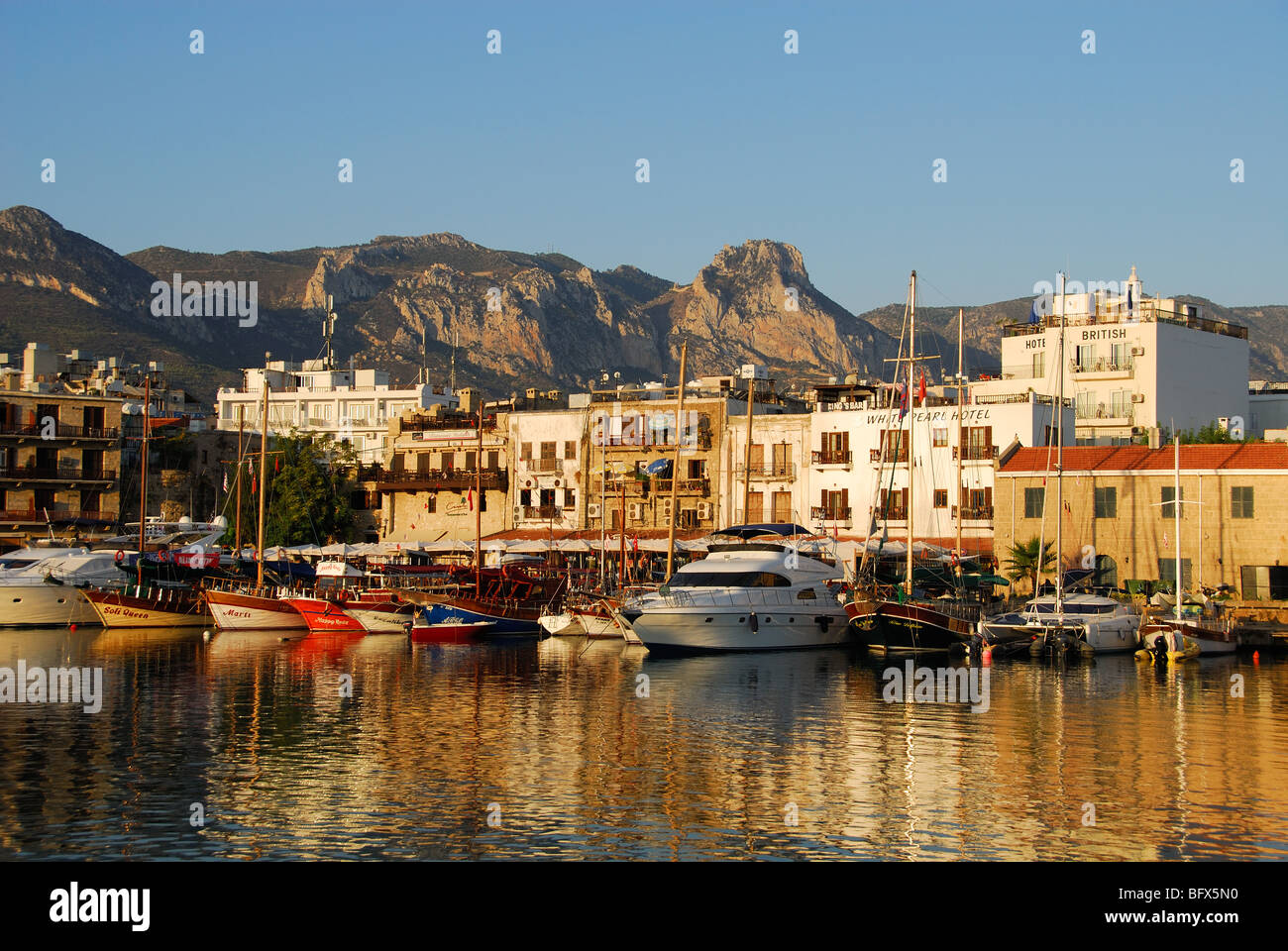 NORTH CYPRUS. The harbour at Kyrenia (aka Girne, Keryneia) and the ...