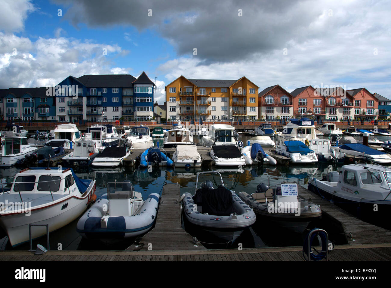 Exmouth Devon UK Harbour Harbor Marina Stock Photo - Alamy