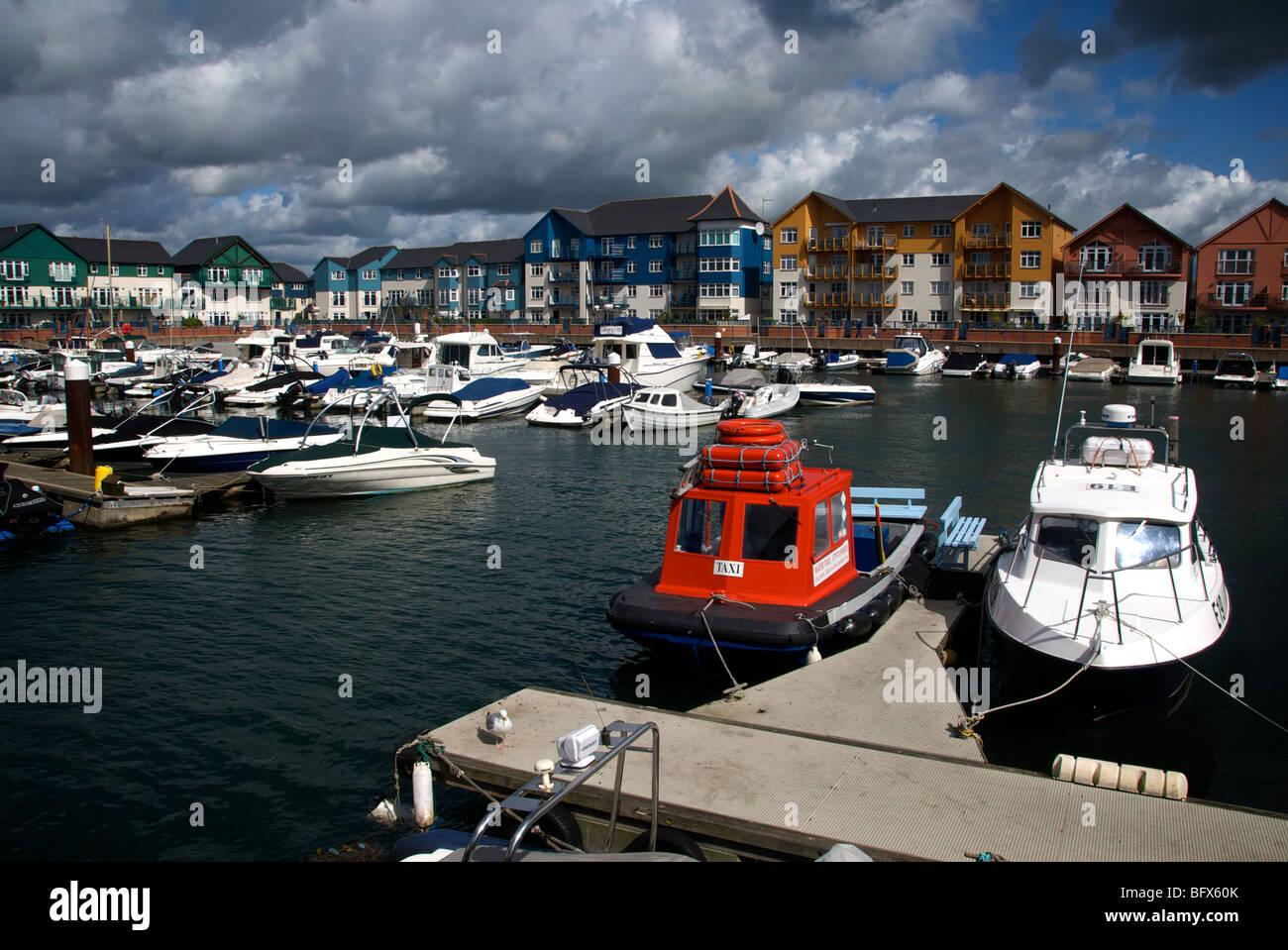 Exmouth Devon UK Harbour Harbor Marina Stock Photo - Alamy