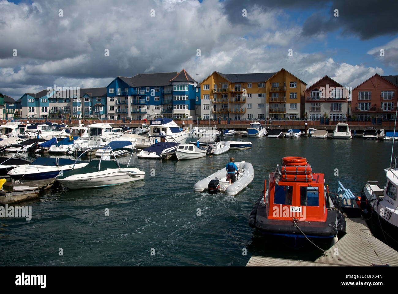 Exmouth Devon UK Harbour Harbor Marina Stock Photo - Alamy