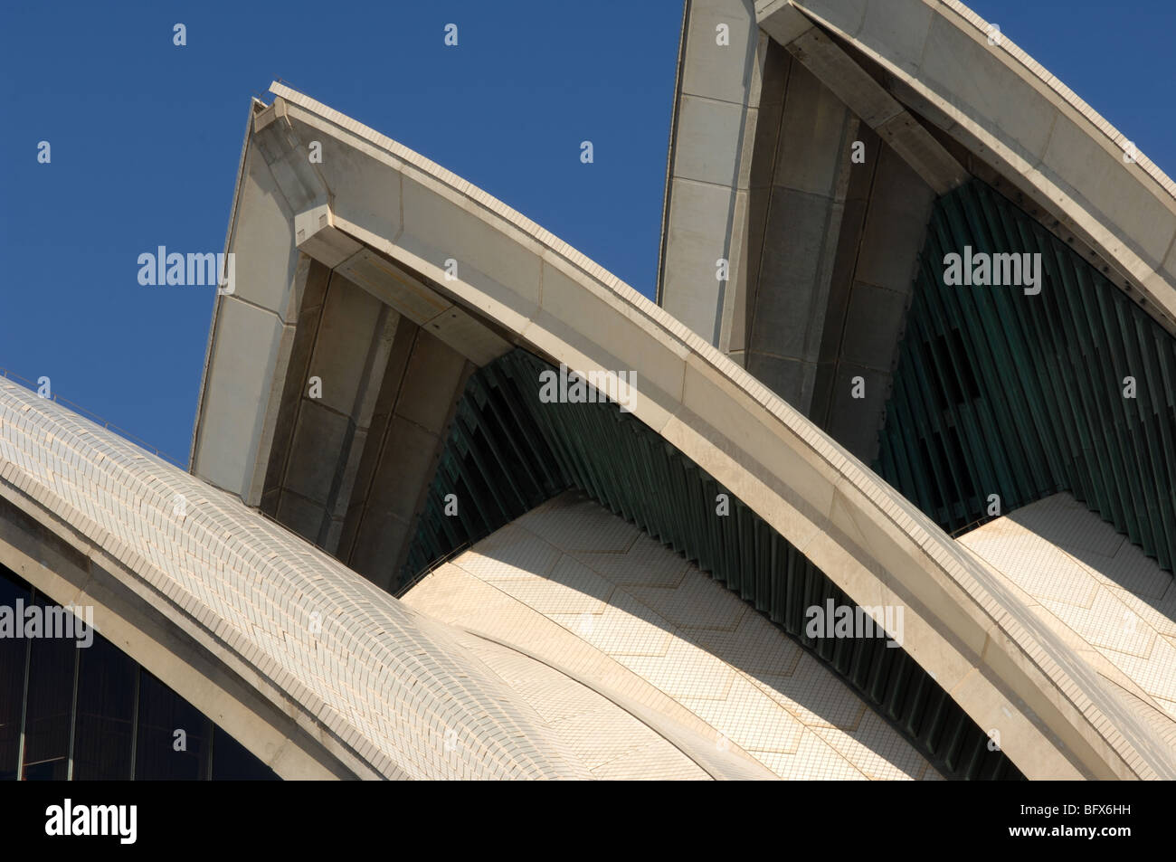 Detail of Roof, Sydney Opera House, Sydney, NSW, Australia Stock Photo ...
