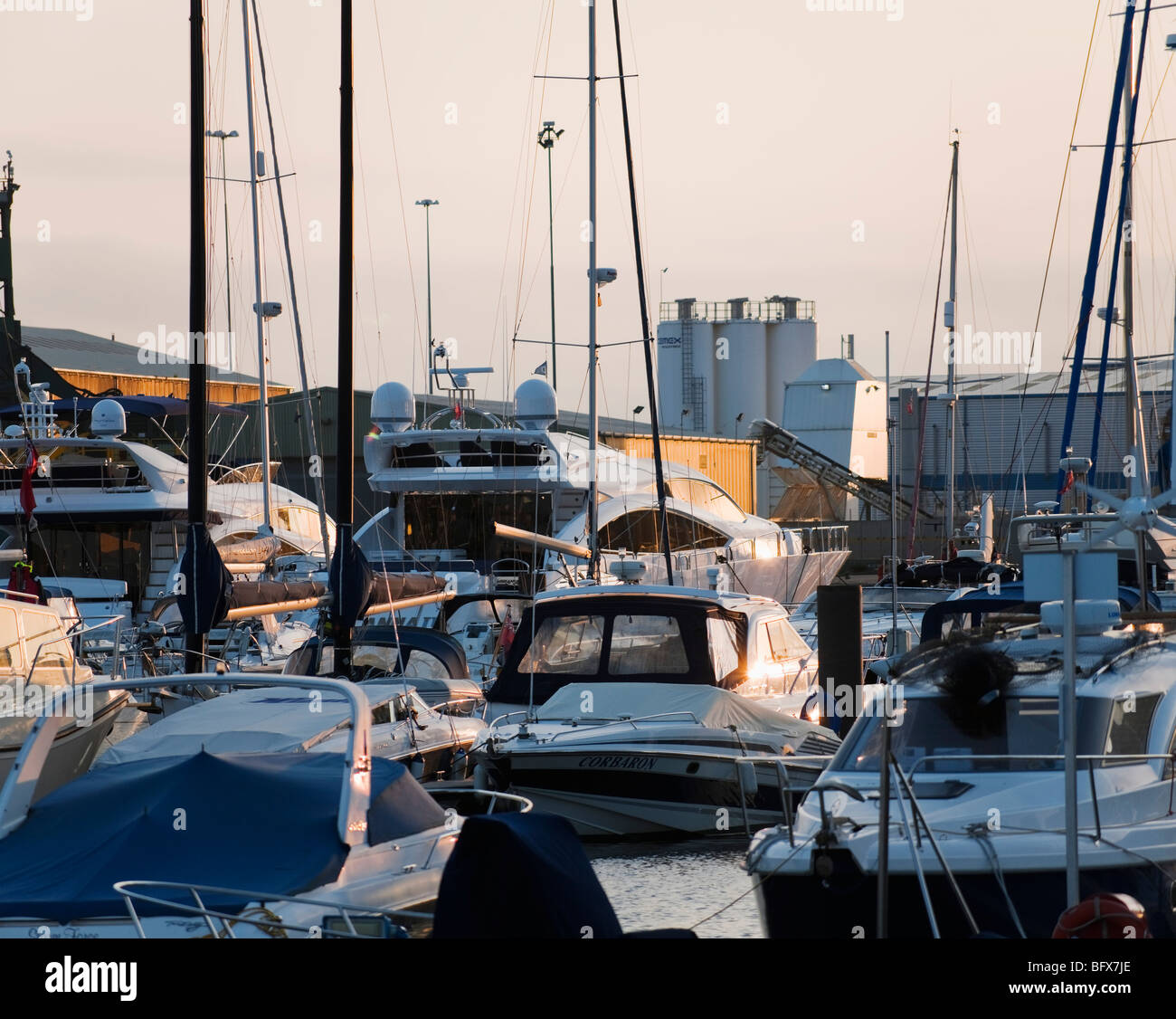 poole quay and harbour dorset Stock Photo - Alamy