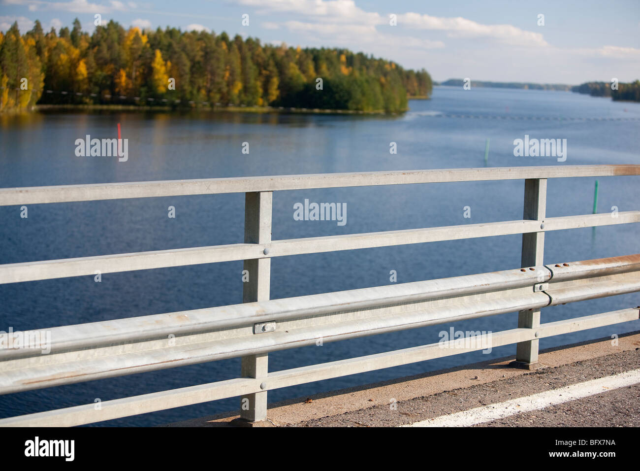 Road bridge parapet , Finland Stock Photo - Alamy