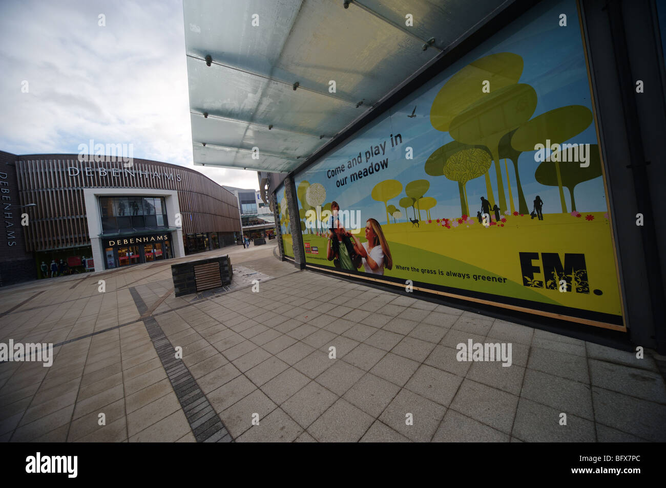 Eagle Meadows shopping centre, Wrexham, Wales, UK Stock Photo - Alamy