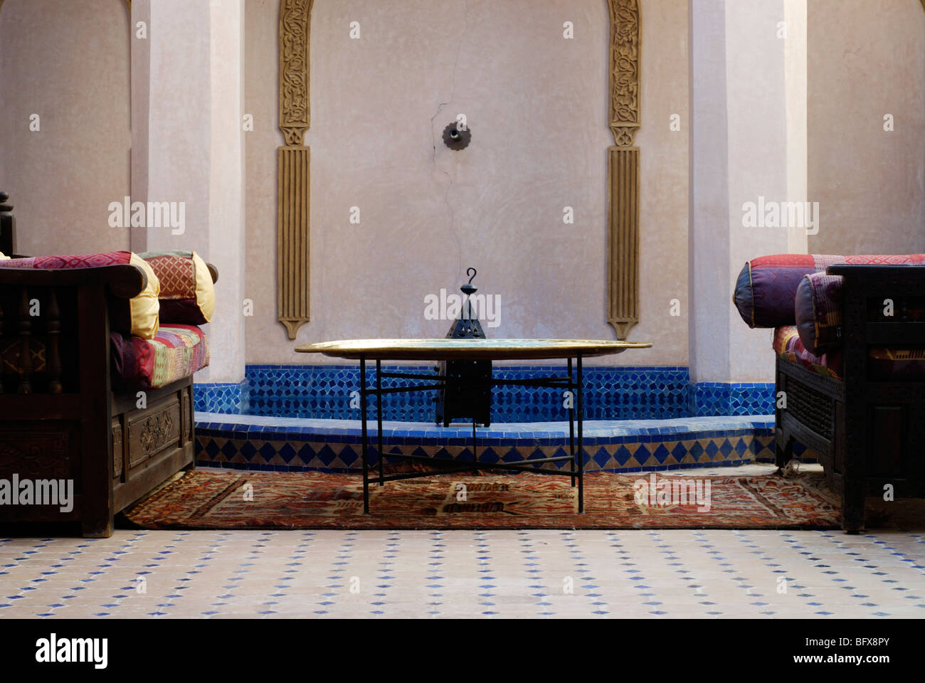 Traditional Riad in Morocco Stock Photo - Alamy