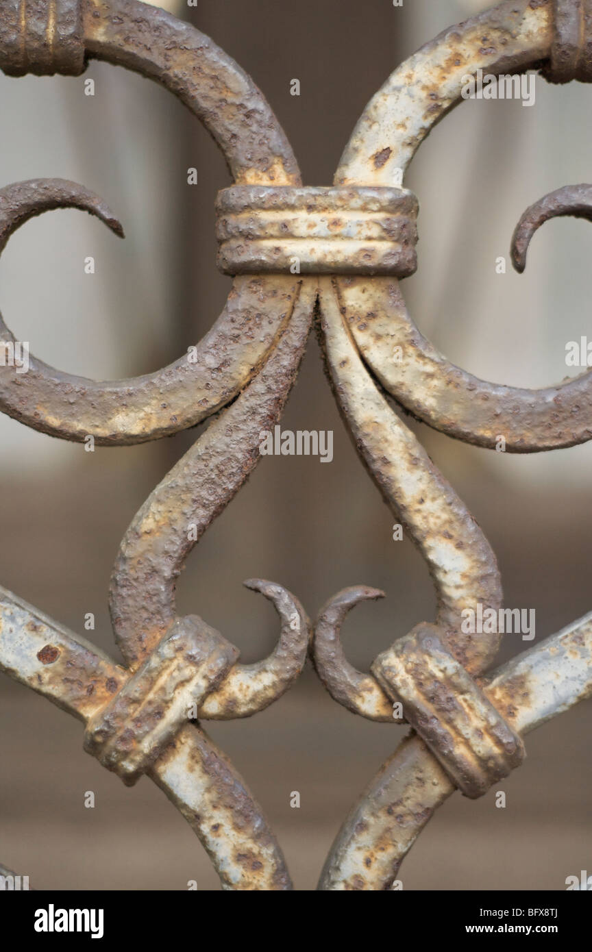 Metal ornate grating, Venice Italy Stock Photo - Alamy