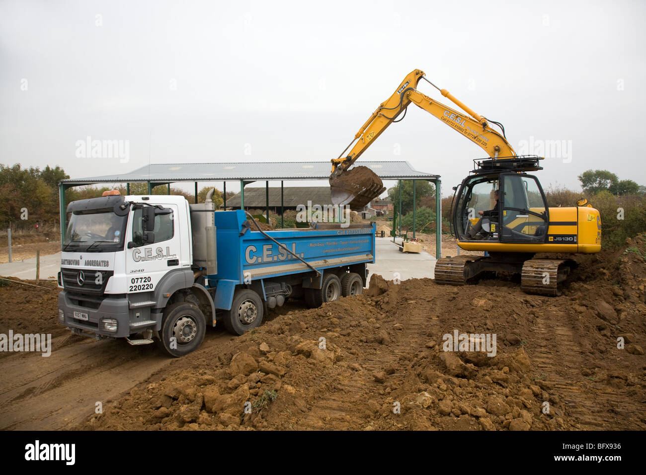 Loading A Tipper Truck High Resolution Stock Photography and Images - Alamy