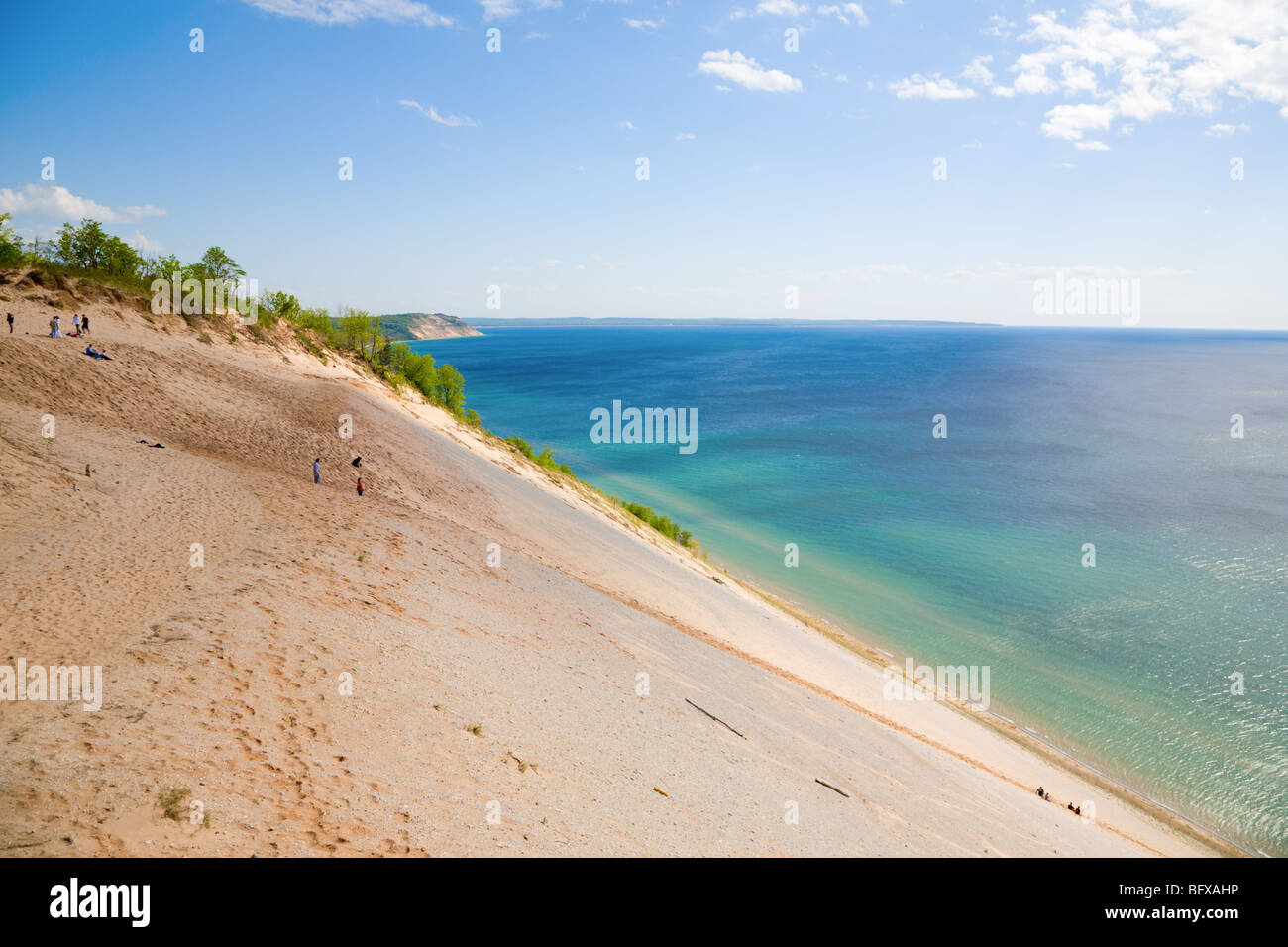 View of Lake Michigan from dunes Stock Photo - Alamy