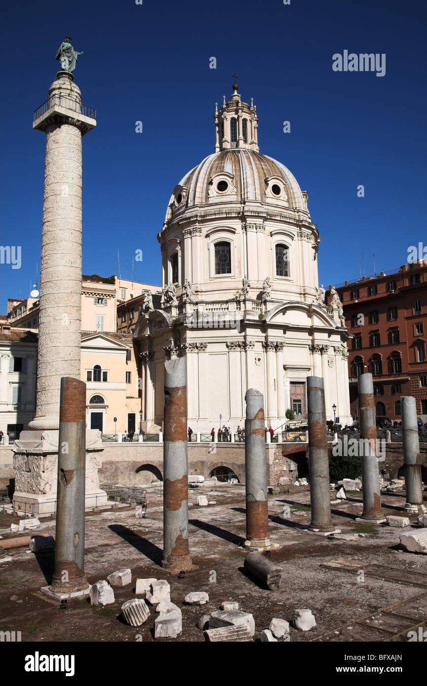 Basilica Ulpia, Rome Stock Photo - Alamy