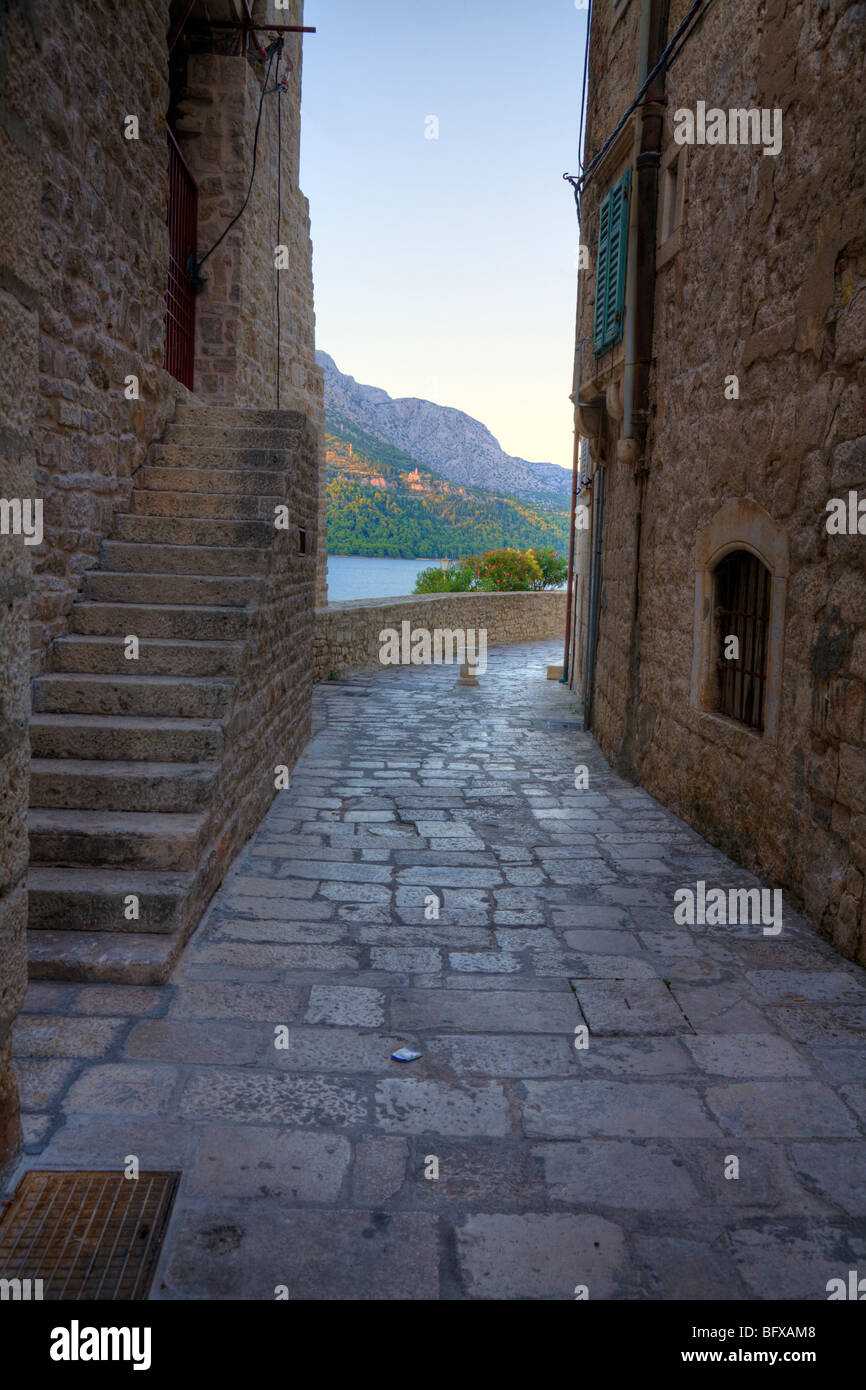 Street city town cobblestone architecture hi-res stock photography and ...