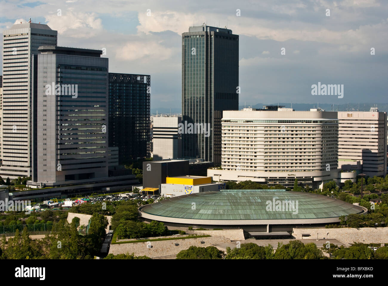 Panoramic view of Osaka from Osaka castle. Osaka, Japan Stock Photo - Alamy