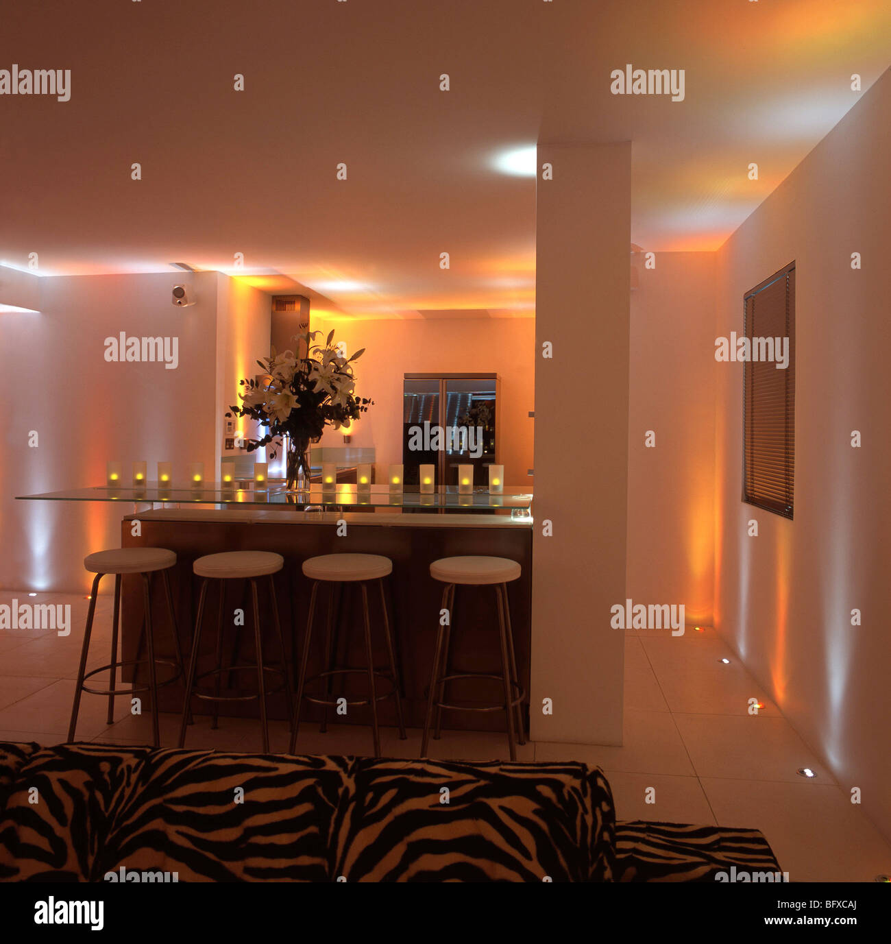 Flat in Chelsea London 100% lit by LED lights Stock Photo - Alamy