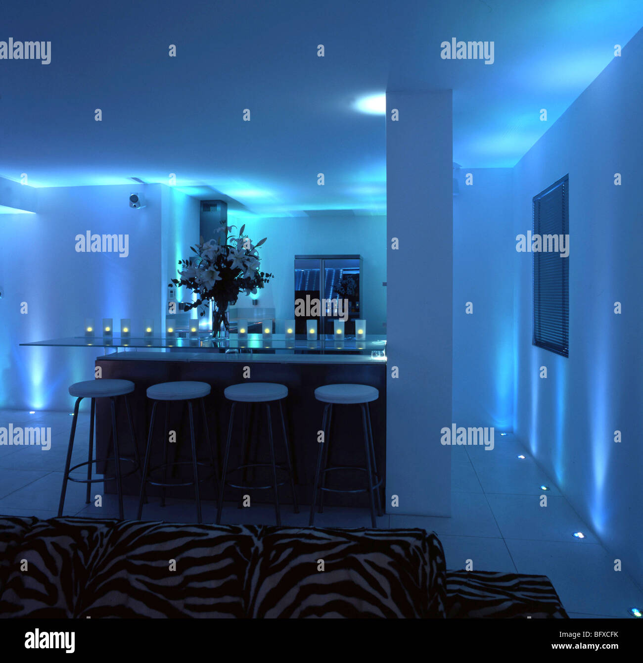 Flat in Chelsea London 100% lit by LED lights Stock Photo - Alamy