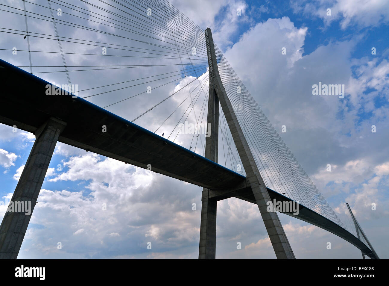 Pont de Normandie / Bridge of Normandy, a cable-stayed road bridge over ...