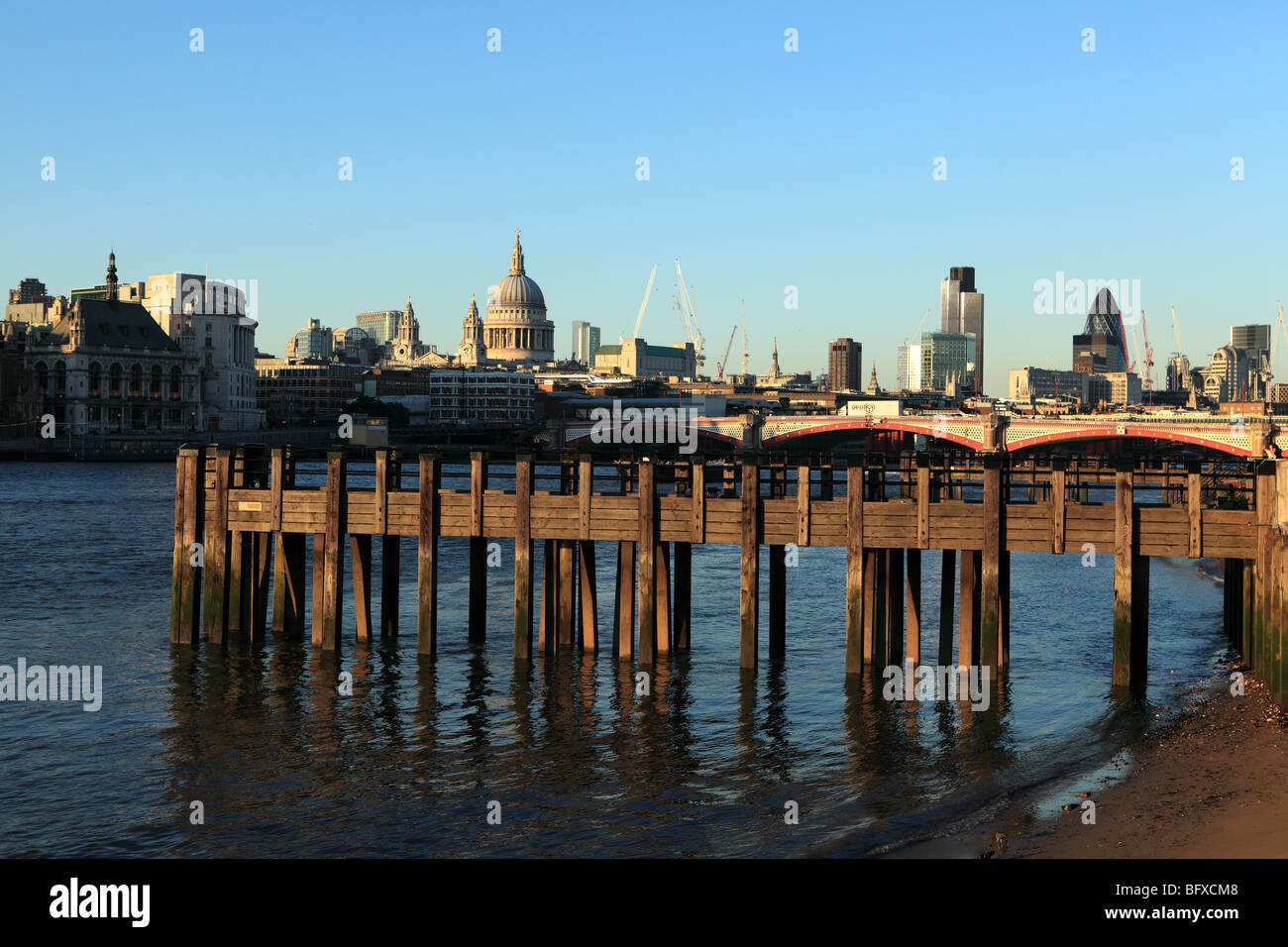 St Pauls and the Thames Oxo Tower Jetty, London Stock Photo - Alamy