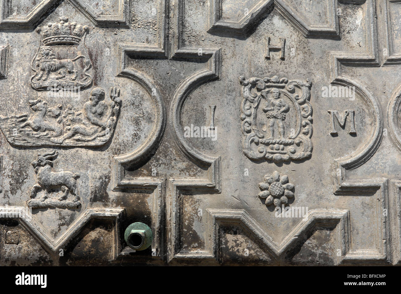 Lead Water Tank (1768) , Lyme Regis, Dorset, England Stock Photo - Alamy
