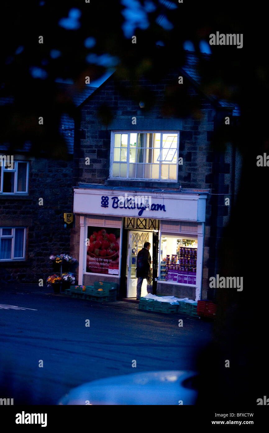 Bellingham northumberland Local Shop CO OP UK Stock Photo - Alamy