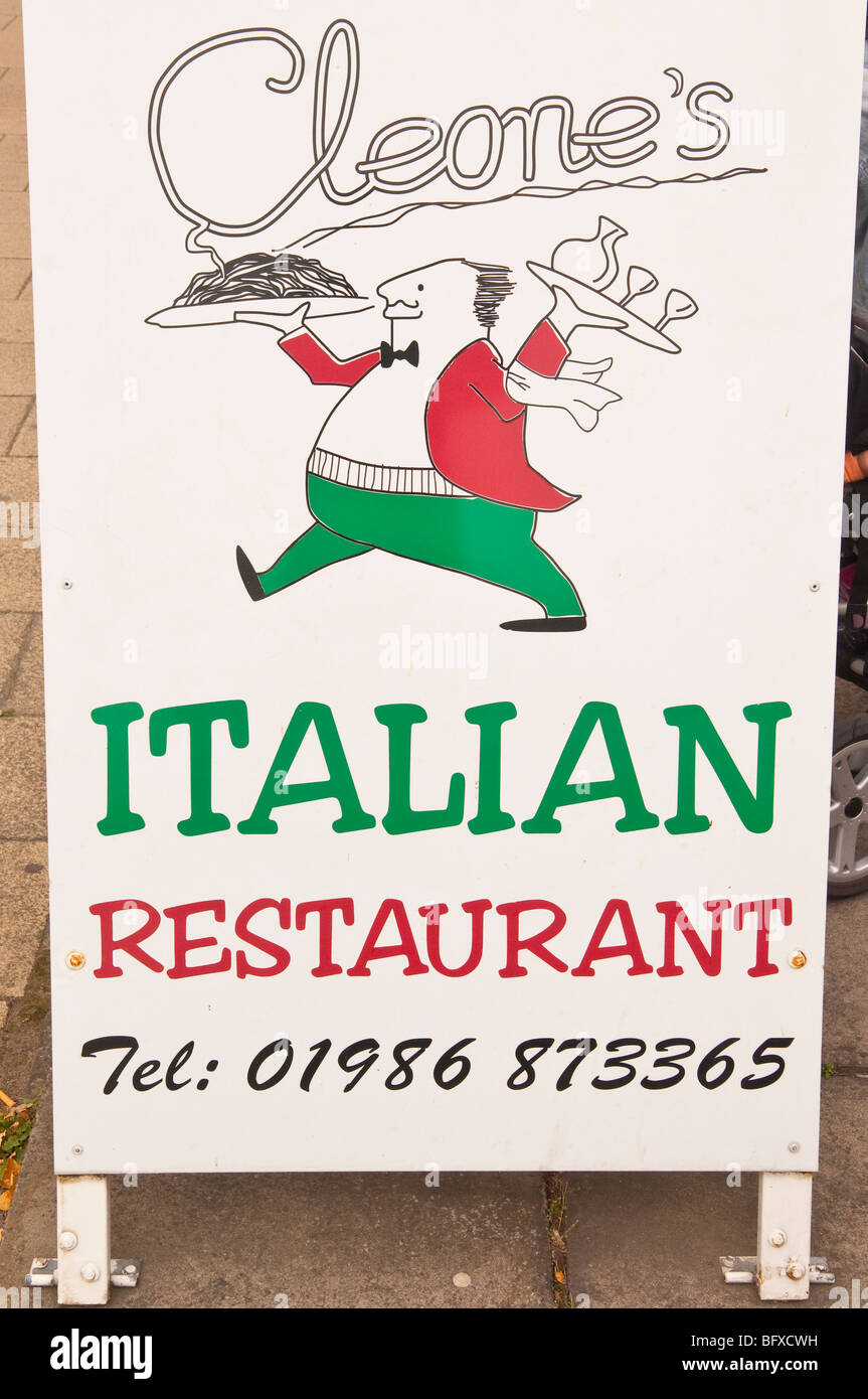 A sign outside The Angel Inn pub in Halesworth,Suffolk,Uk advertising ...