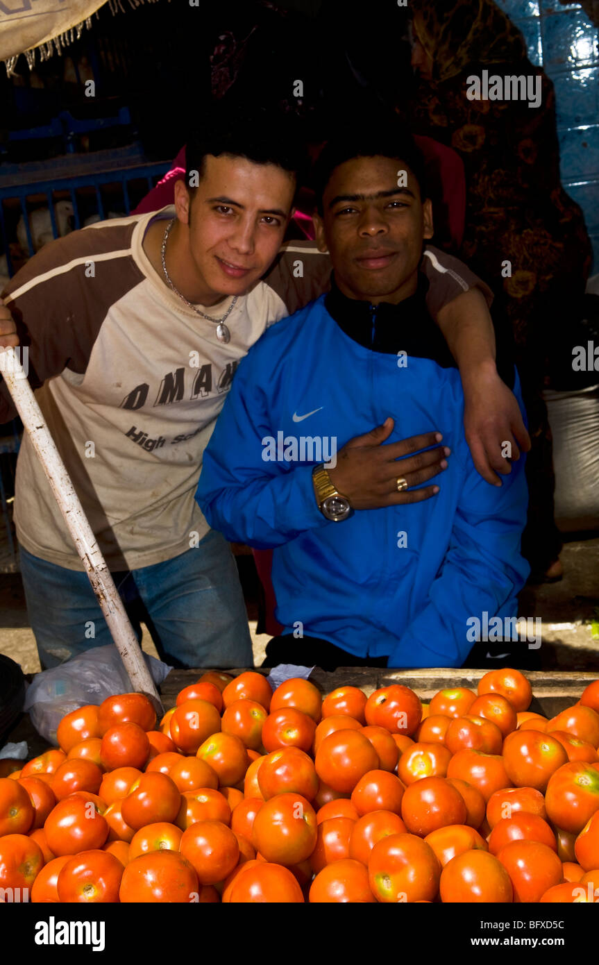 Moroccan friends in the vibrant markets of Casablanca Stock Photo - Alamy