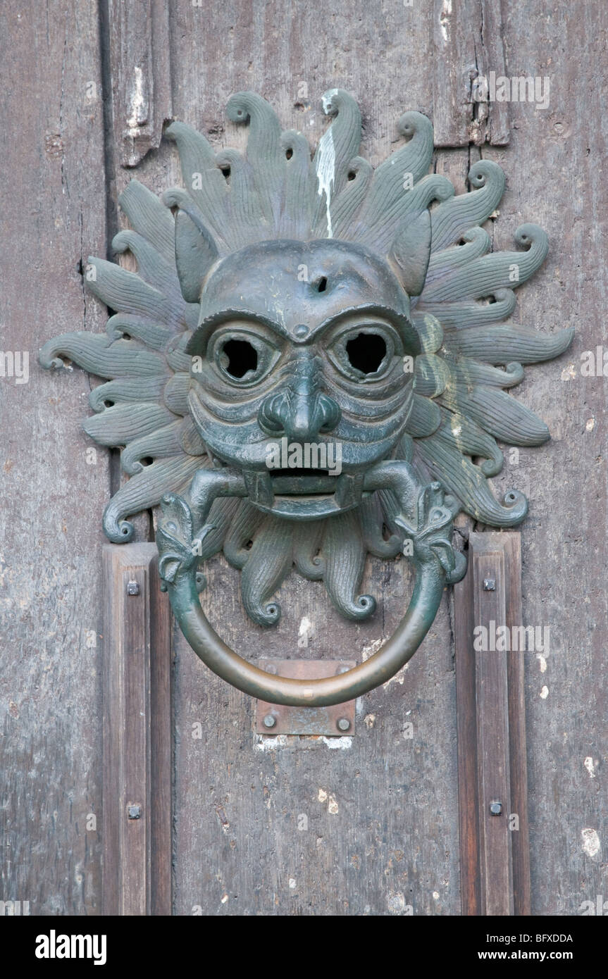 Durham cathedral sanctuary door knocker hi-res stock photography and ...
