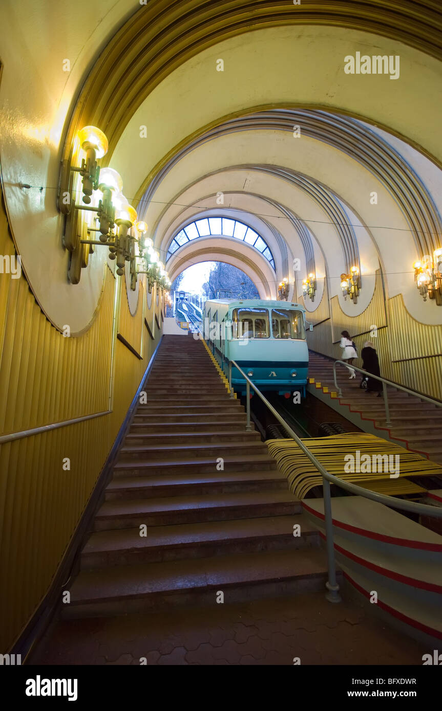 Funicular railway in Kiev Ukraine Stock Photo - Alamy