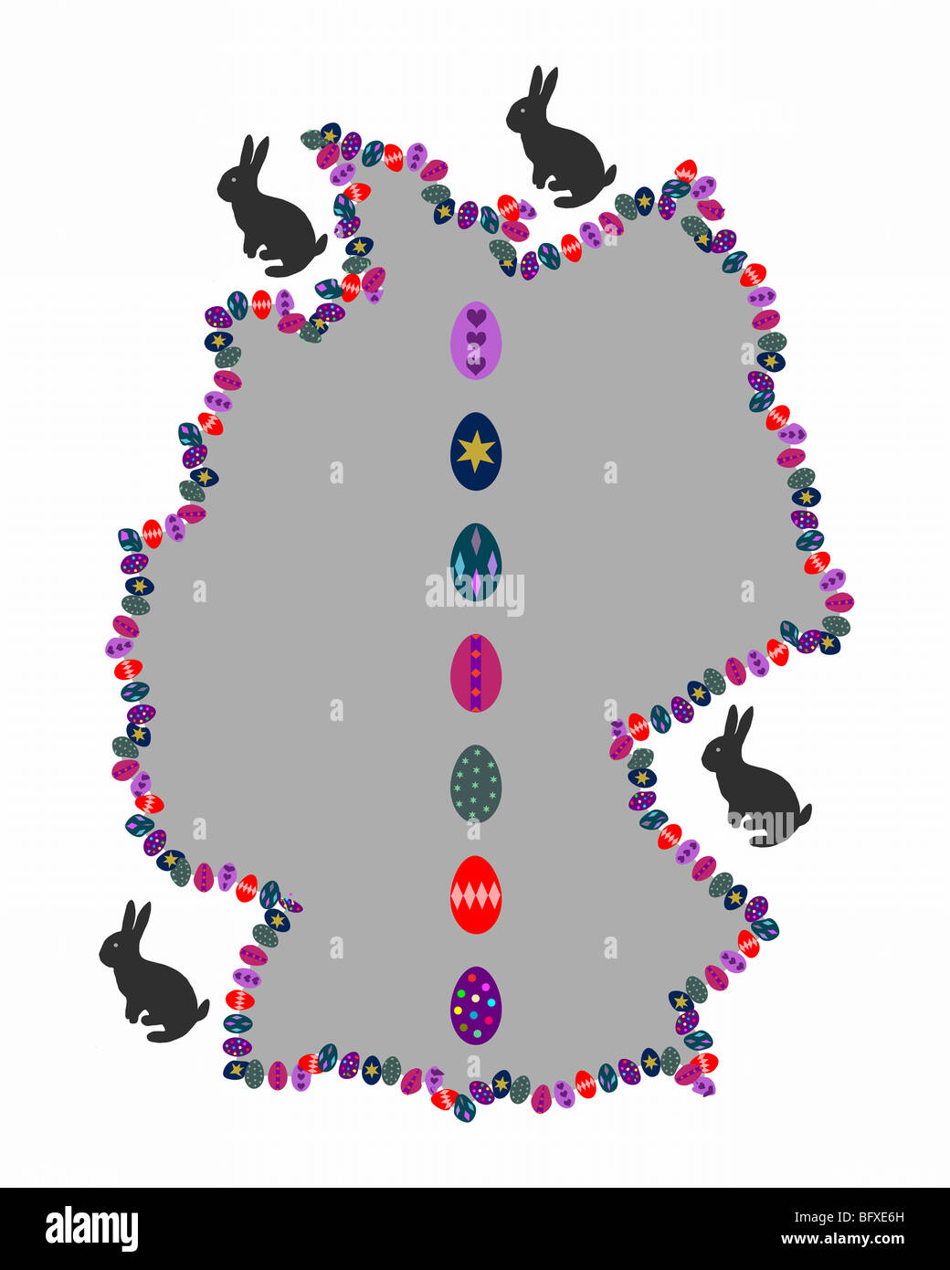 Easter map Cut Out Stock Images & Pictures - Alamy