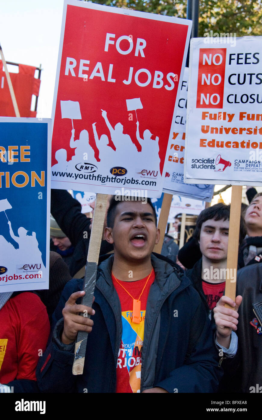 Unemployment all time high, students march in London to fight for jobs ...