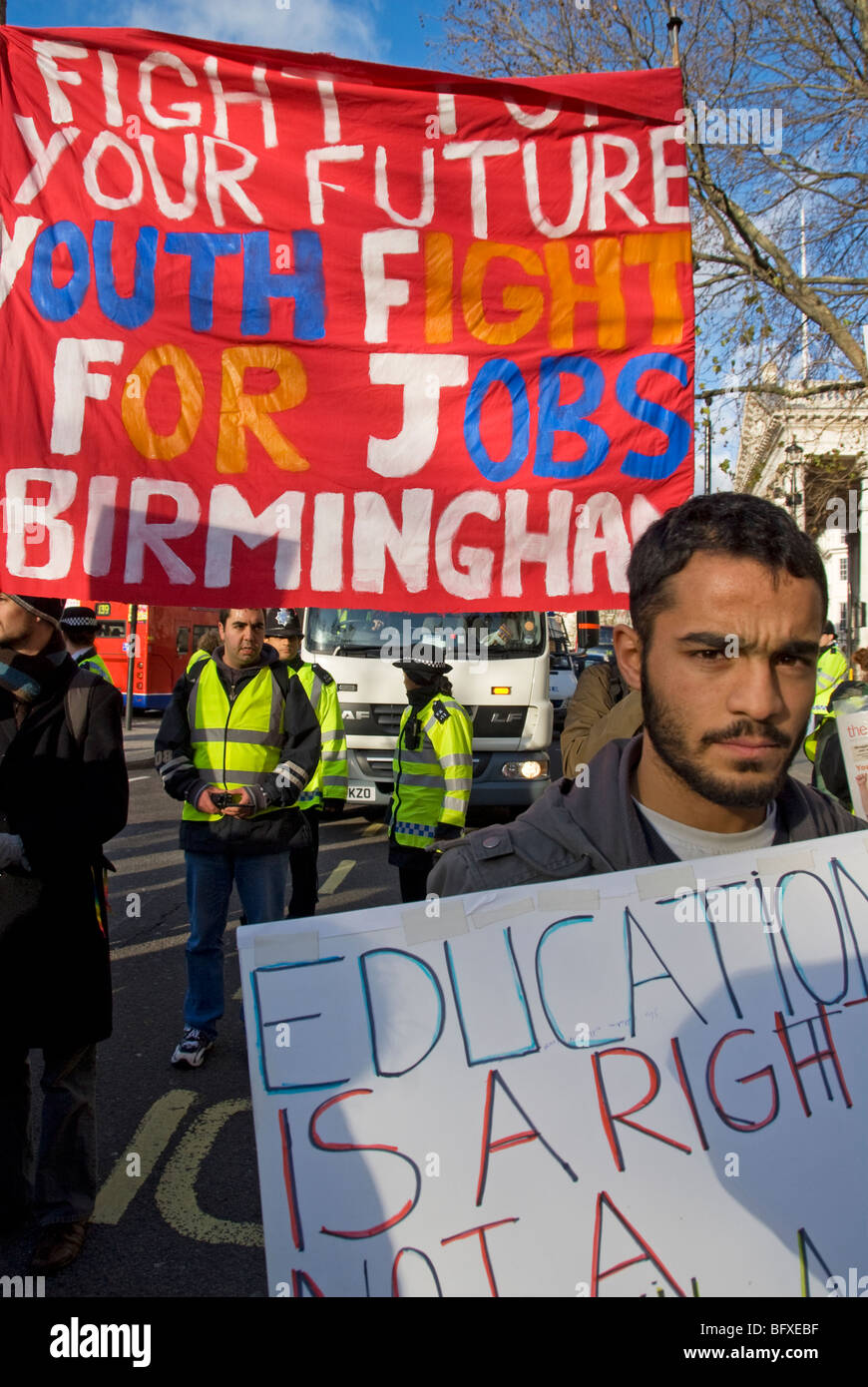 Unemployment all time high, students march in London to fight for jobs ...