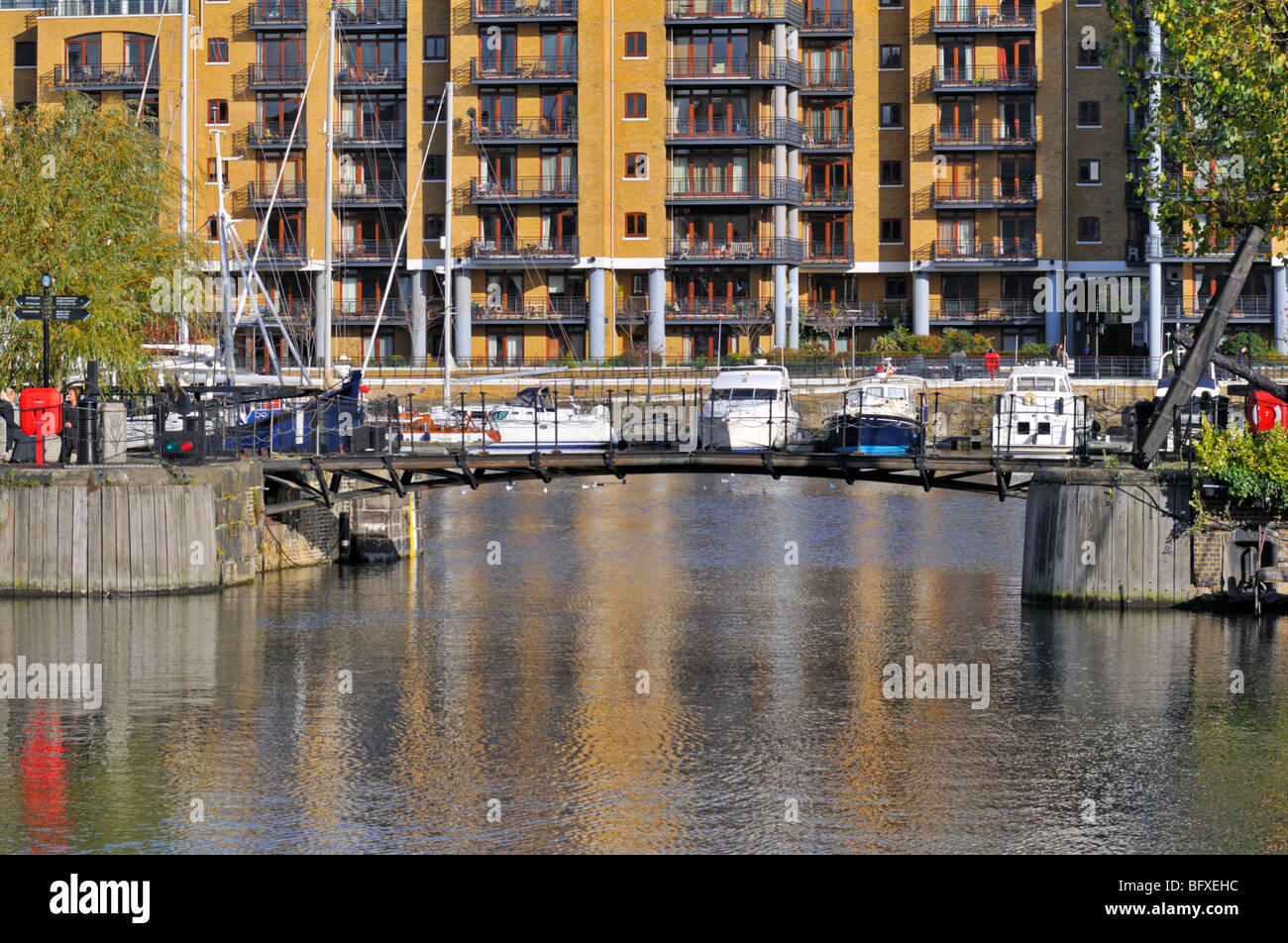 St Katherine's Dock, Tower Bridge, London E1W, United Kingdom Stock ...