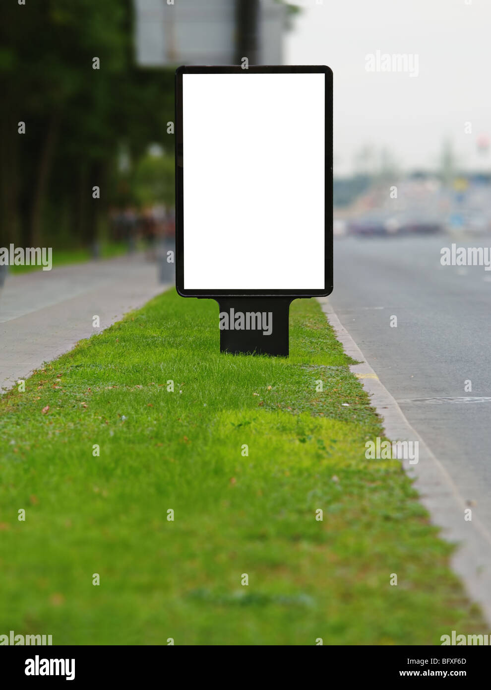 Publicity board on a roadside Stock Photo - Alamy