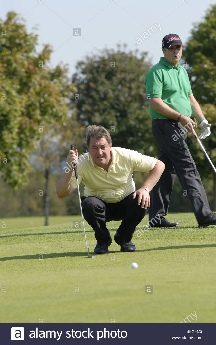 Golfer Lining Up Putt High Resolution Stock Photography and Images - Alamy