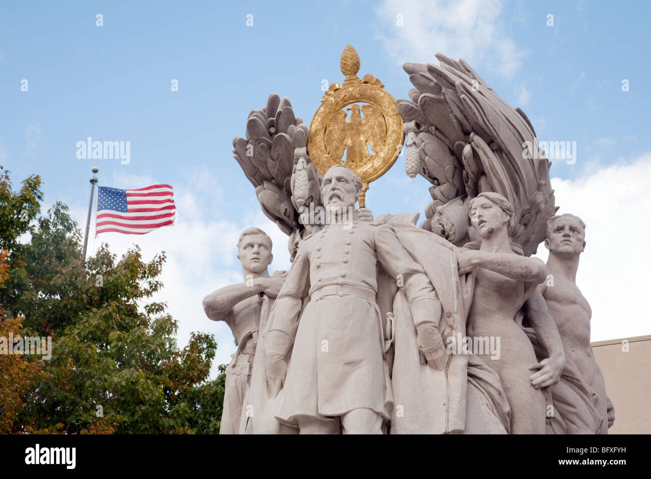Statue of General George Meade, Pennsylvania Avenue, Washington DC, USA ...