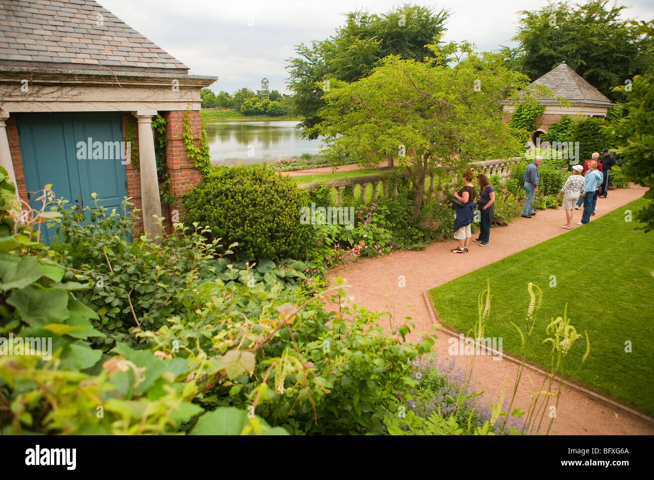 walking path, Chicago Botanic Garden, Chicago, Illinois, United States ...