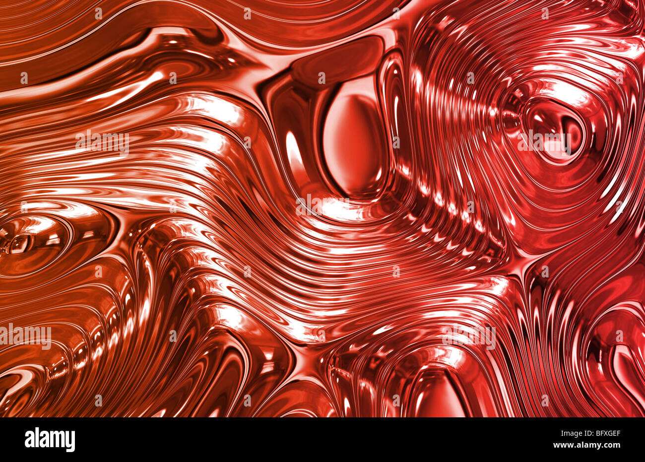 Red Liquid Metal Wild Clean Ripple Texture Stock Photo - Alamy