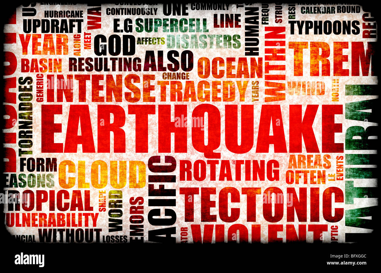 Earthquake Natural Disaster as a Art Background Stock Photo - Alamy