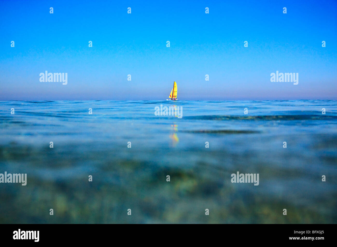 Boat half submerged in hi-res stock photography and images - Alamy